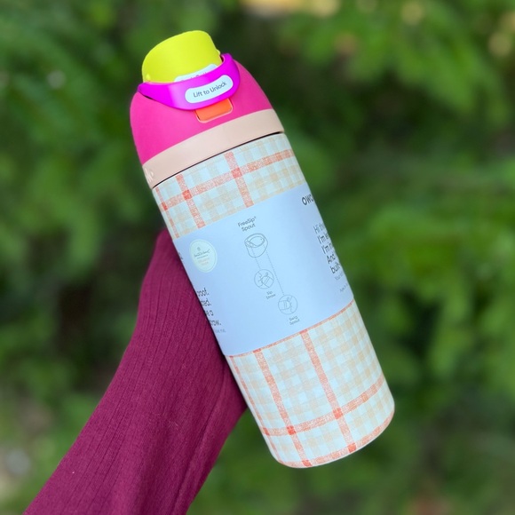 owala | Other | Owala Hearth Hand Gingham Getaway Base Neon Nectar Lid ...